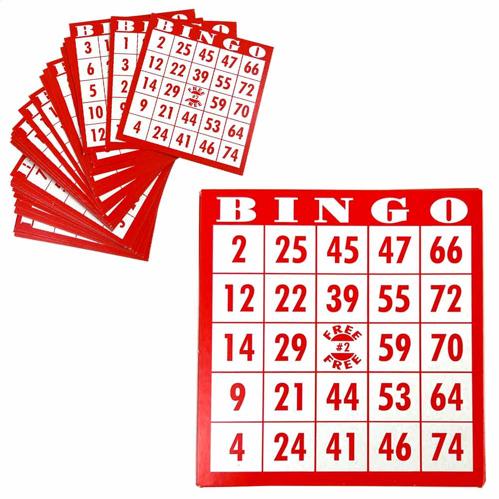 35 Bingo Cards Reusable Sheets Unique Numbers 35 Players Family Fun Bi ...