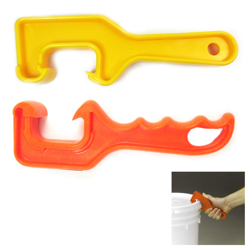 1 Bucket Pail Paint Can Lid Opener Plastic Opening Tool Jar Home Offic ...