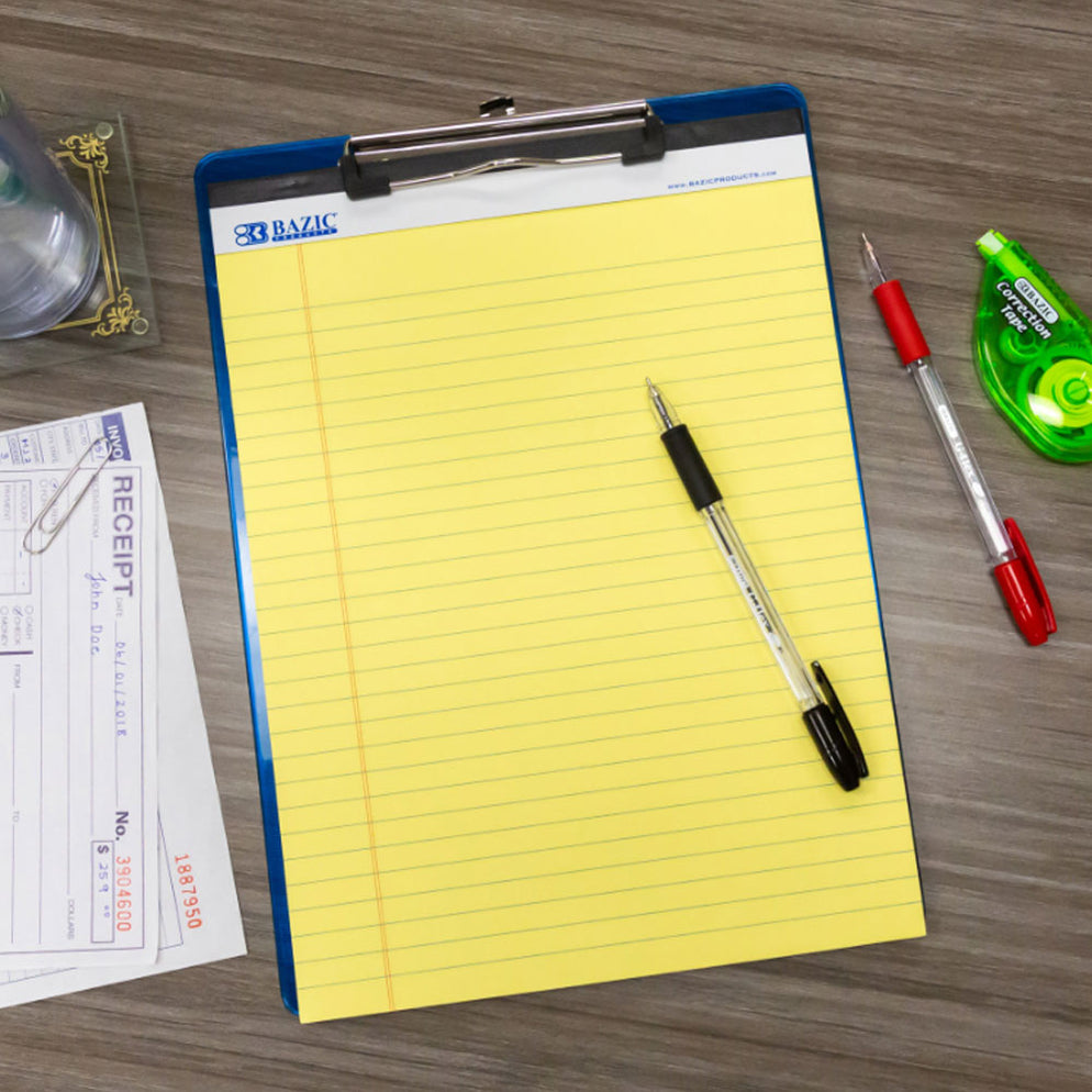 12 Ct Legal Note Pads Wide Ruled Pad Writing 8.5 x 11 Canary Yellow 50 ...