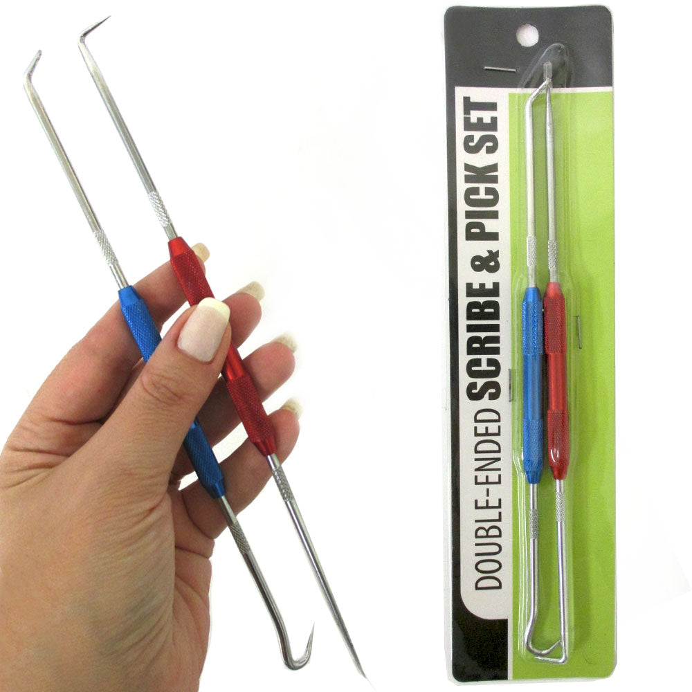 2 Pc Double Ended Scribe Pick Set Marking Measuring Tools Jumbo O Ring ...