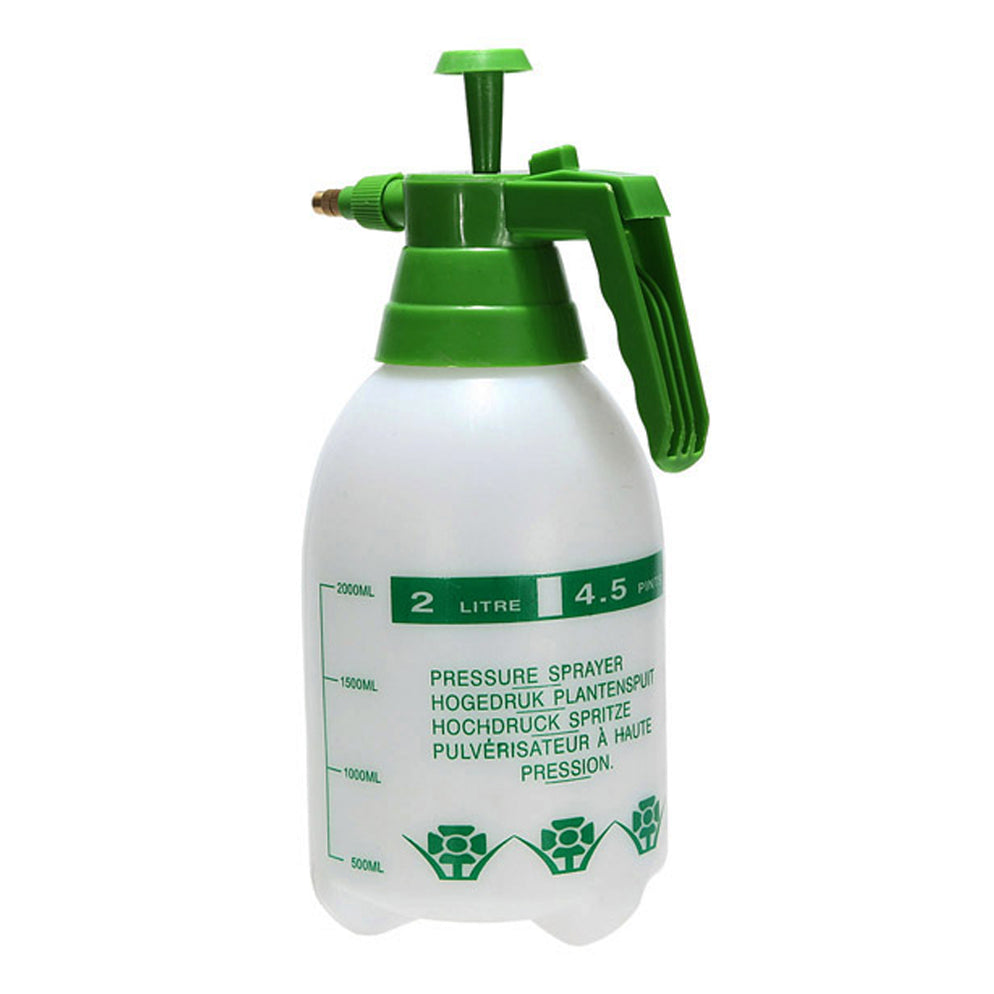 2 Liter Pressure Spray Bottle Garden Adjustable Chemical Sprayer Handh ...