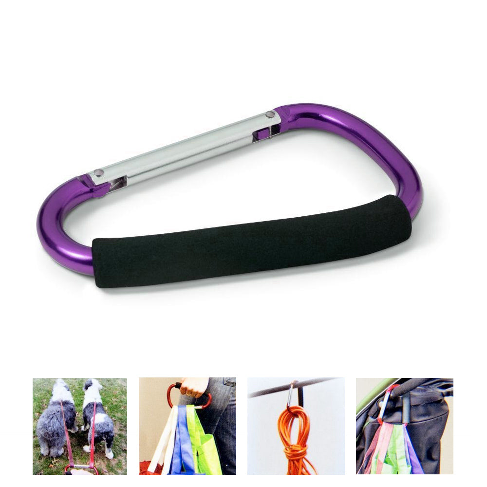 1 Jumbo Carrying Carabiner Hook Snap Lock Large Spring Hook Cushion Gr ...