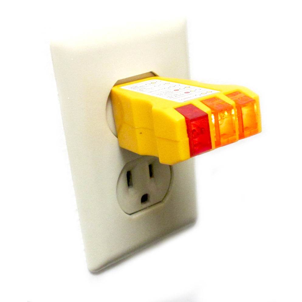 10 Electrical Receptacle Tester AC Outlet Plug 3 Prong Circuit Analyze ...