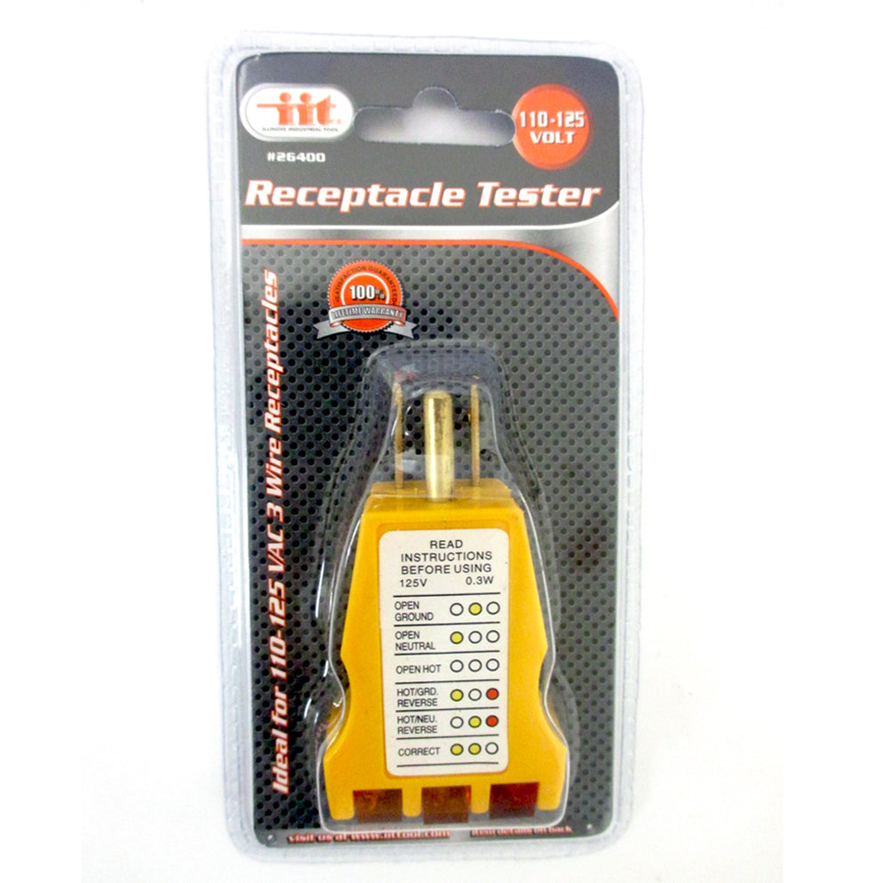 10 Electrical Receptacle Tester AC Outlet Plug 3 Prong Circuit Analyze ...