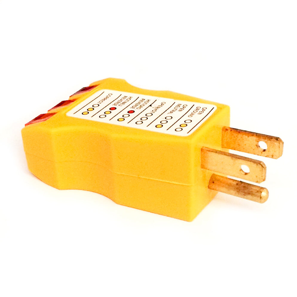 1 Electrical Receptacle Tester AC Outlet Plug 3 Prong Circuit Analyzer ...
