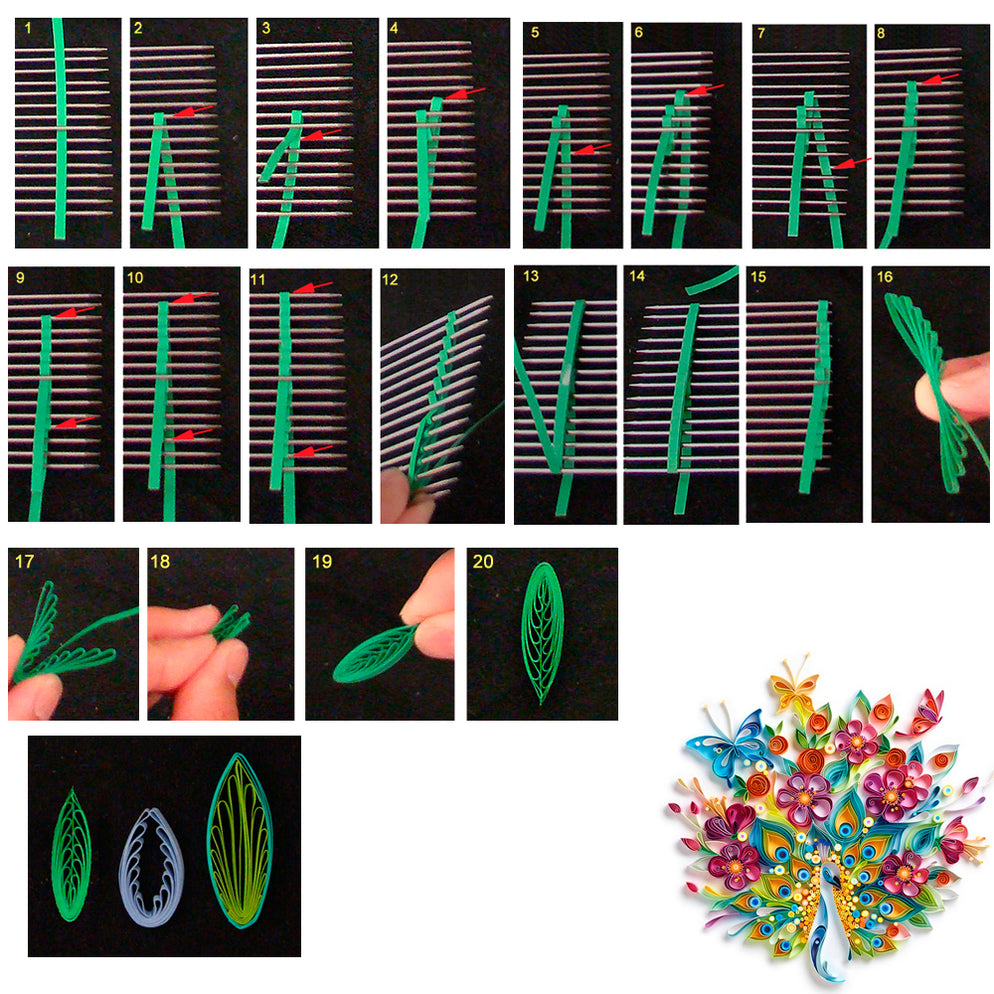 Cloud Paper Quilling Comb Tool Plastic Holder Craft Tool DIY Accessory ...