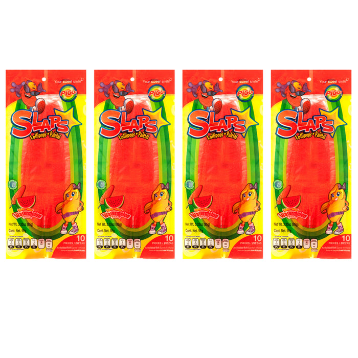 40 Pc Pigui Slaps Mexican Lollipops Watermelon Flavor Paletas Sandia C ...