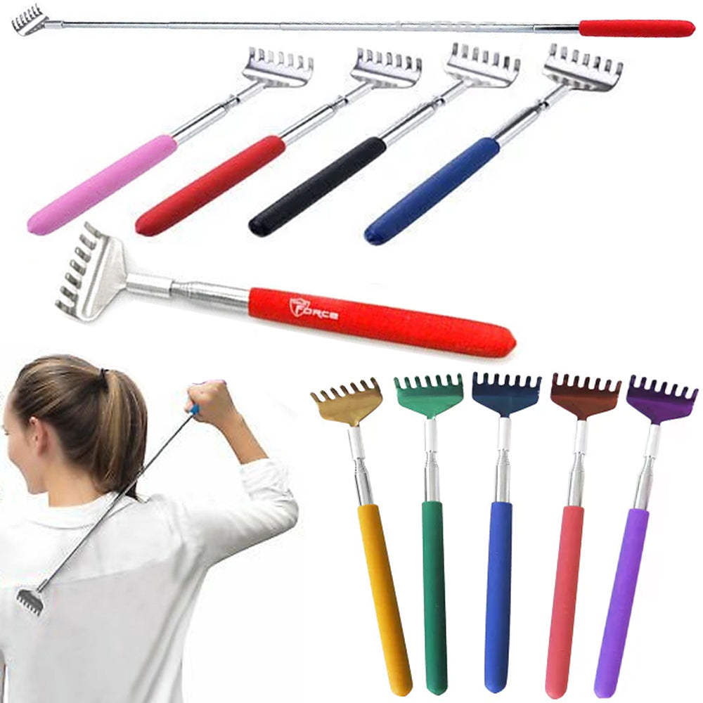 1PC Telescoping Back Scratcher Extendable Metal Telescopic Massager Ex ...