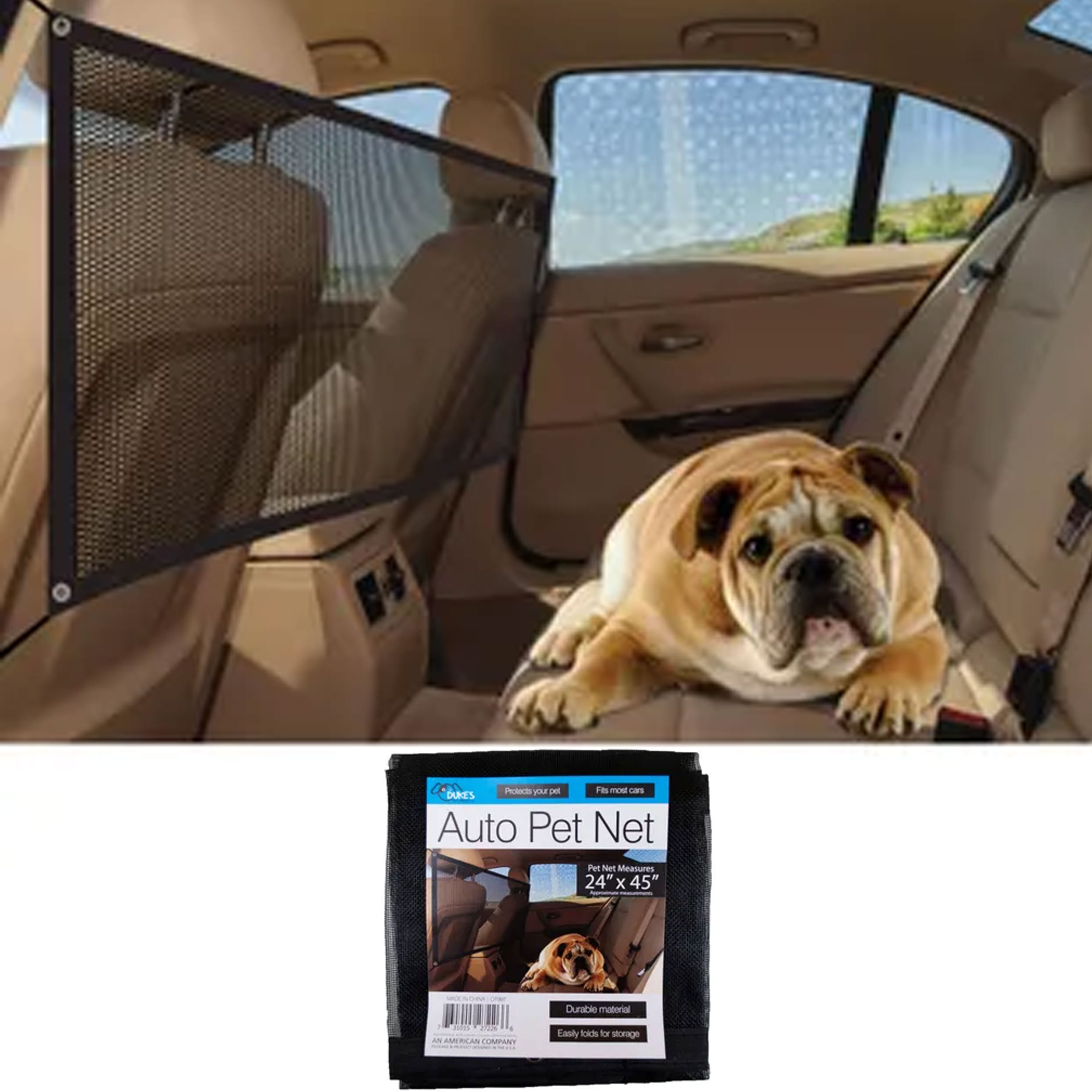 Car Boot Organiser Travel Pet Car Dog Barrier Safety Vehicle Fence Cage ...