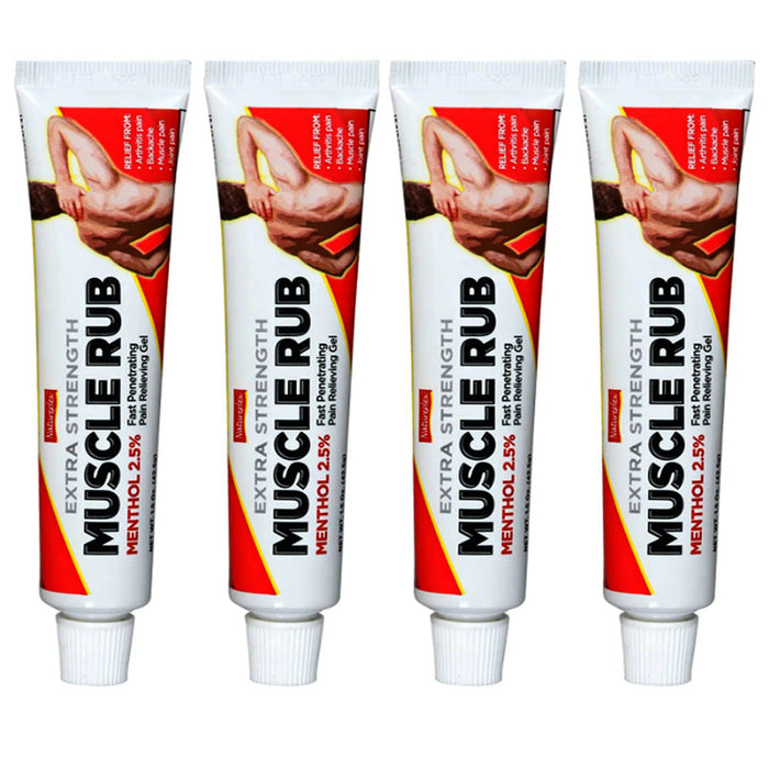 4 Pk Pain Relief Joint Muscle Rub Cream Ointment Menthol Sprain Analge ...