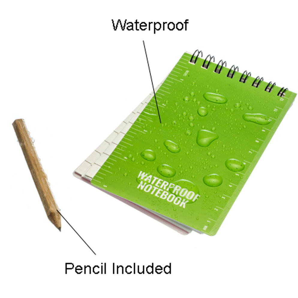 3x5" Waterproof Pocket Notepad Notebook All Weather Shower Paper 50 Sh ...
