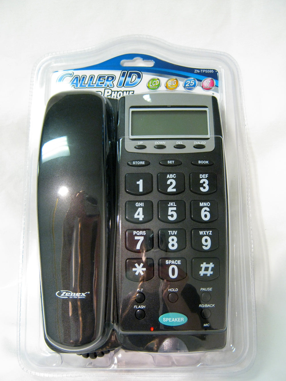 Large Number Phone Speaker Telephone Line Big Button Caller ID Display ...