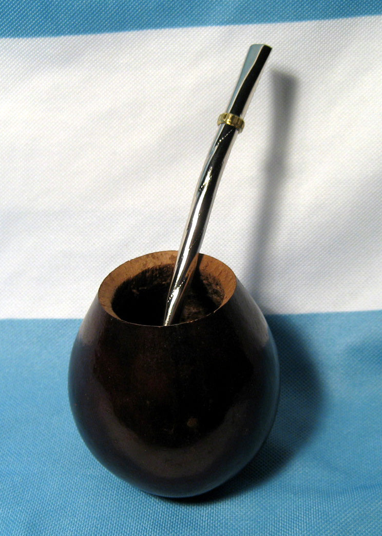 Traditional Gourd Mate Handcraft Argentina Handmade Straw Drink Set Bo ...