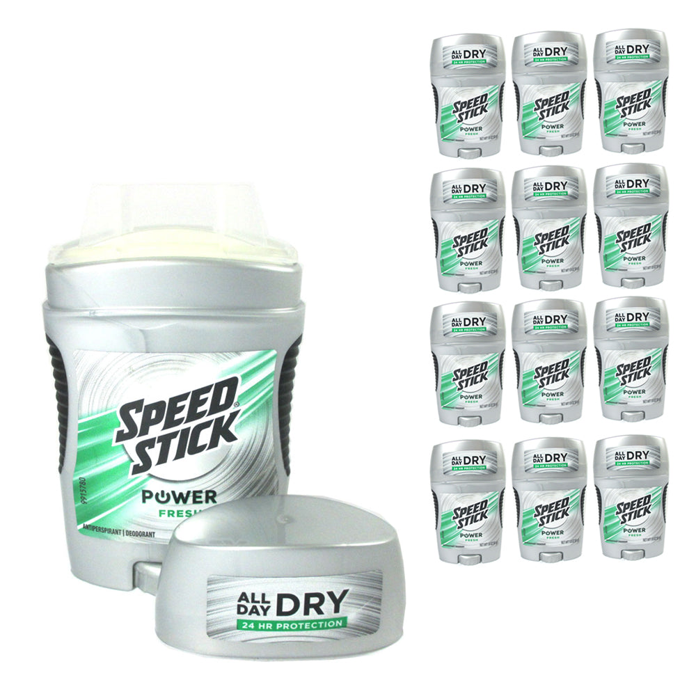 12 Pack Speed Stick Men Deodorant Sport High Endurance Clean Fresh Sol ...