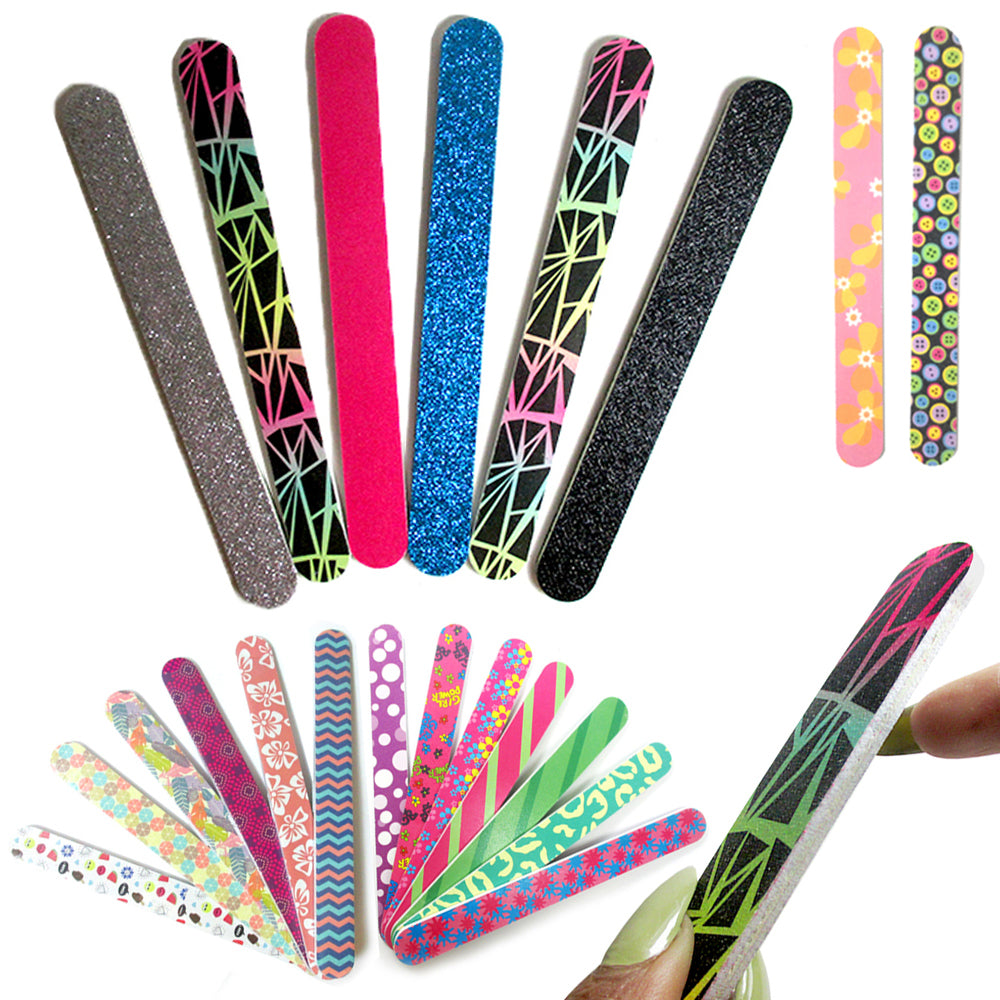 12 Double Sided Nail File Manicure Pedicure Emery Boards Slumber Party ...