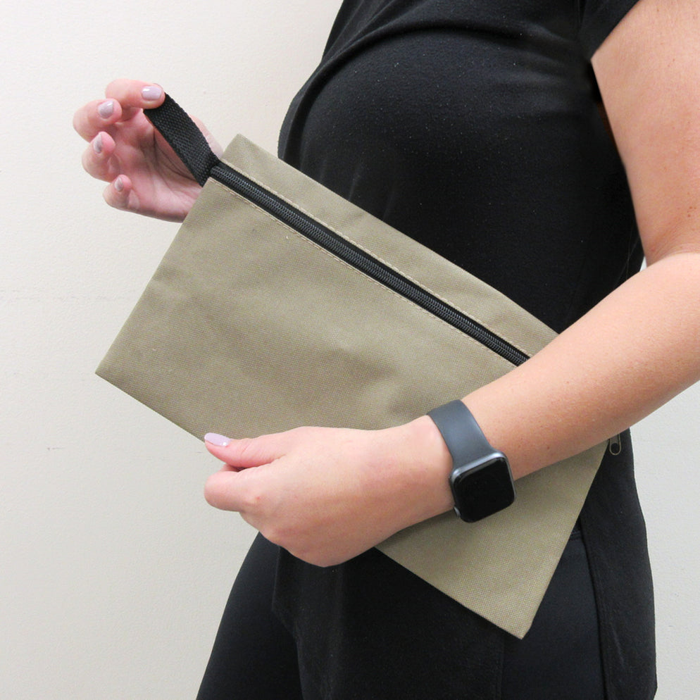 Zipper Pouch File Storage Bag Document Pouch Multipurpose Travel Tote ...