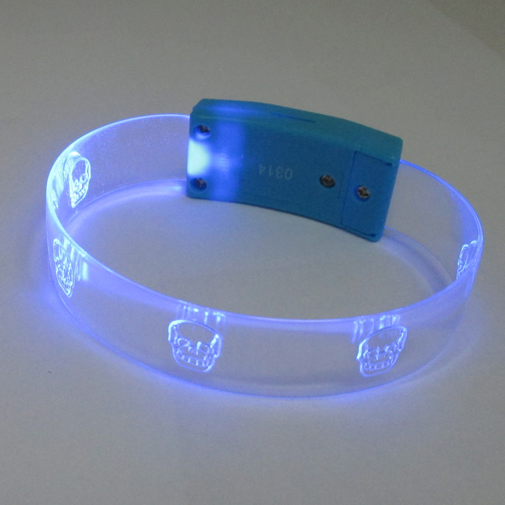 Set of 3 LED Light Up Bracelets Flashing Glow Bangle Party Favors Neon ...