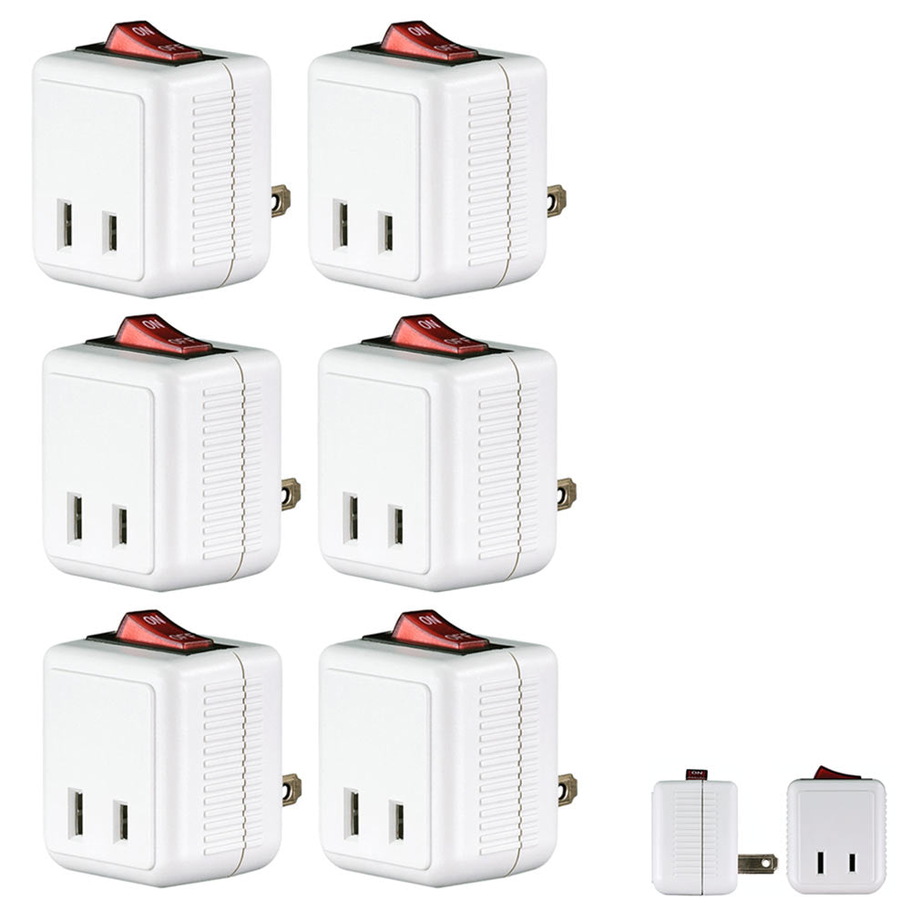 Electric Wall Switches Single Outlet AC Wall Plug With On/Off Lighted ...