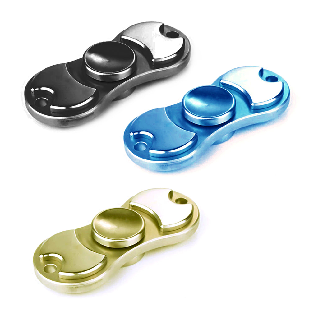 2 Finger Gyro Fidget Hand Toy Spinner Relieving Boredom ADHD Anxiety K ...