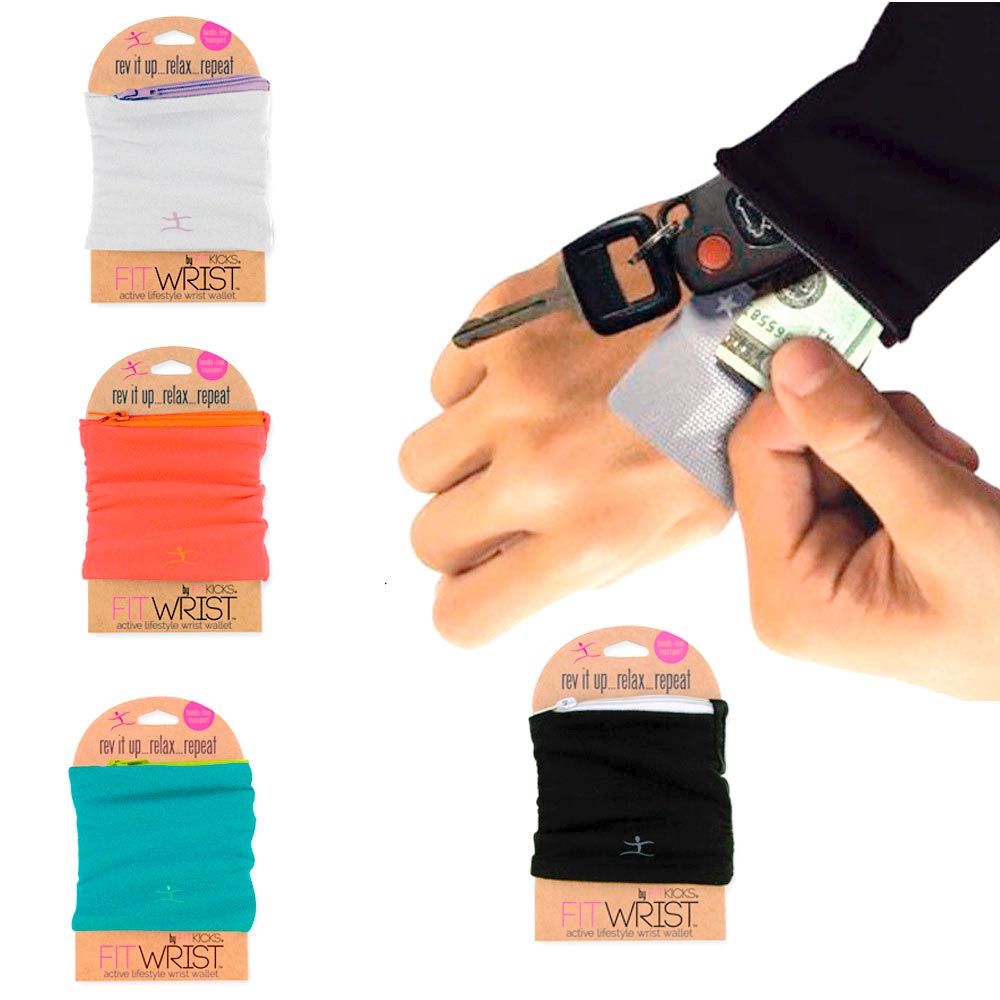 Sports Wrist Wallet Arm Pouch Band Zipper Running Travel Gym Hide Mone ...