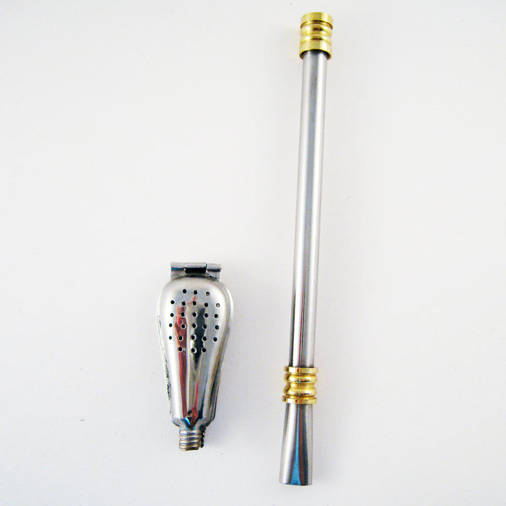 Stainless Steel Yerba Mate Tea Bombilla Straw Drinking Gourd Lasts Lif ...