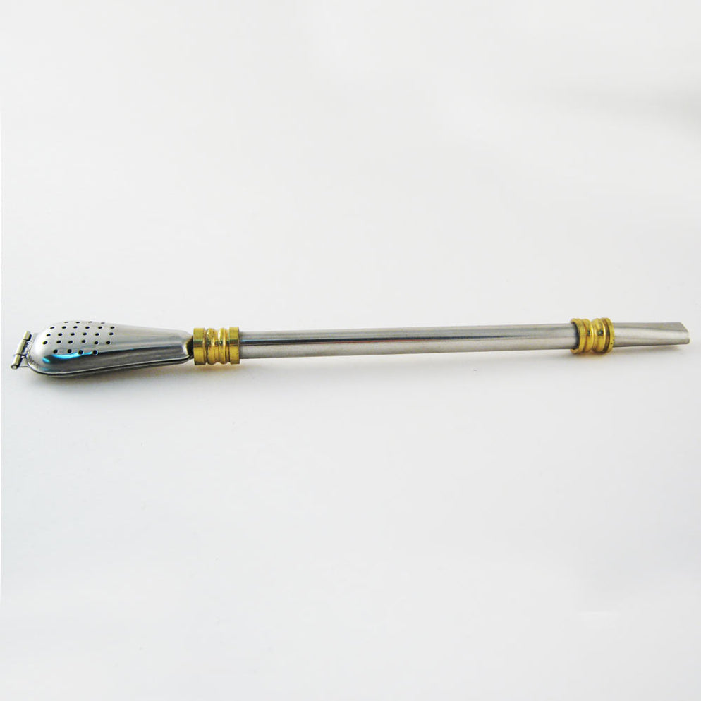 Stainless Steel Yerba Mate Tea Bombilla Straw Drinking Gourd Lasts Lif ...