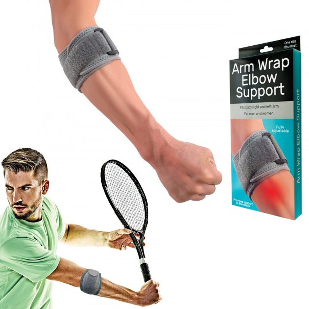 1 Arm Wrap Elbow Brace Support Sleeve Compression Tennis Pain Guard Sp ...