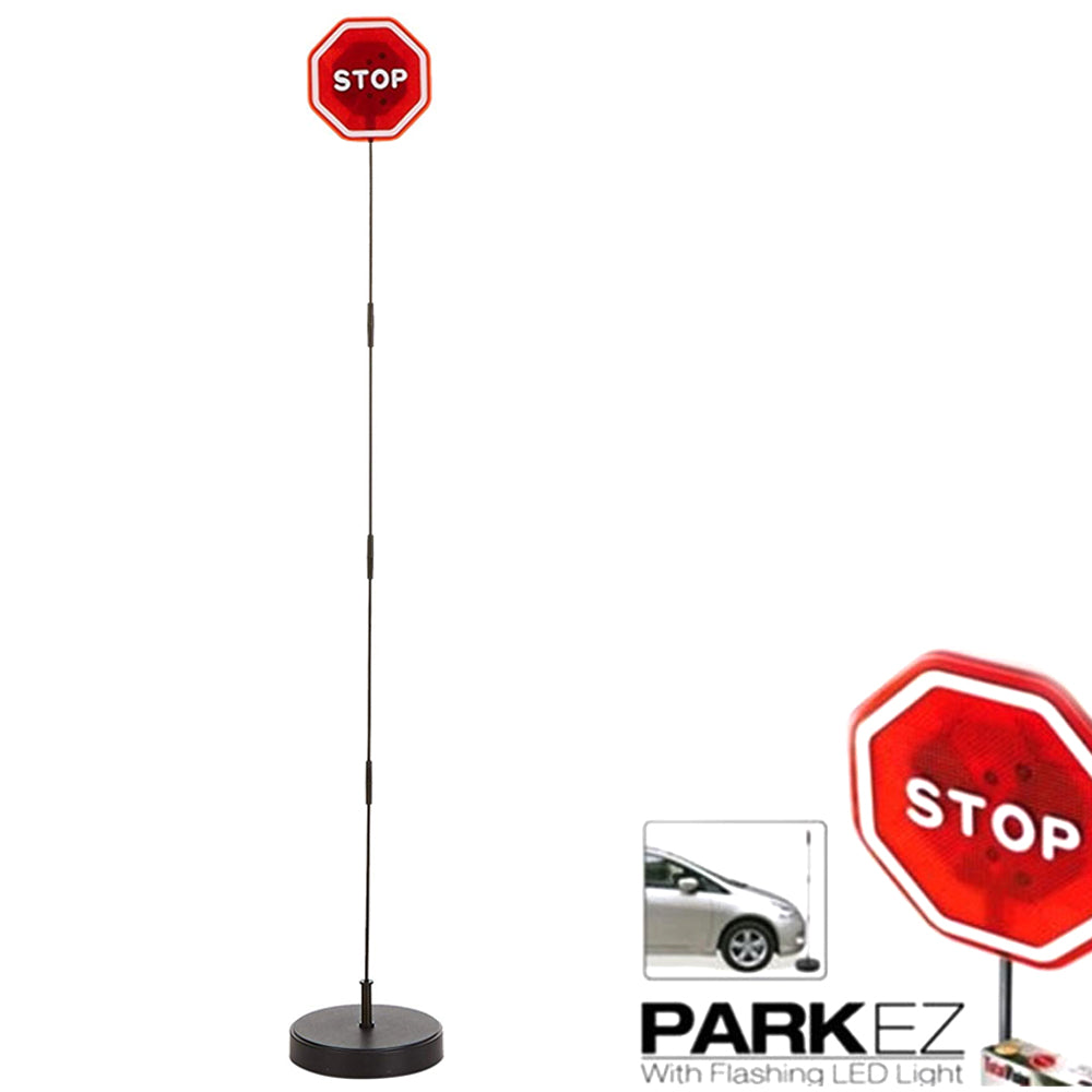 Parking Stop Sign PARKEZ Flashing LED Light Car Garage System Sign Aid ...