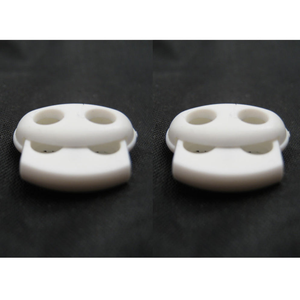 2 Shoe Lace Shoelace Buckle Rope Clamp Cord Lock Stopper Run Sports Wh ...