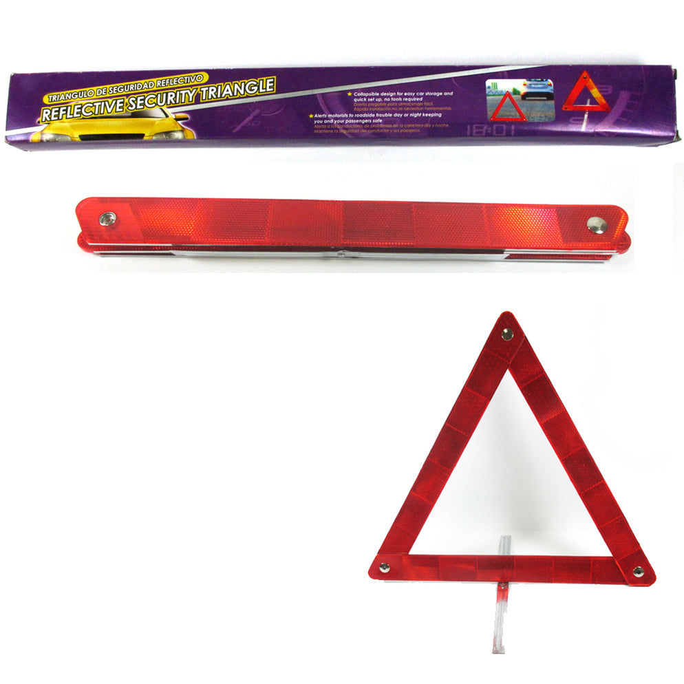 3 x Reflective Road Sign Triangle Emergency Parking Car Safety Warning ...