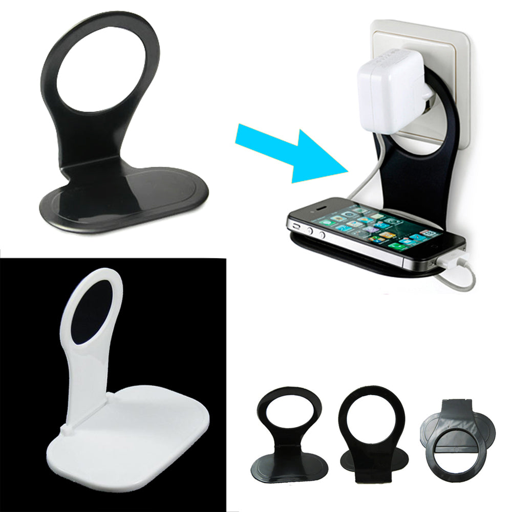 2 Pk Cell Phone Mount Wall Charging Rack Cable Holder Stand Organizer ...