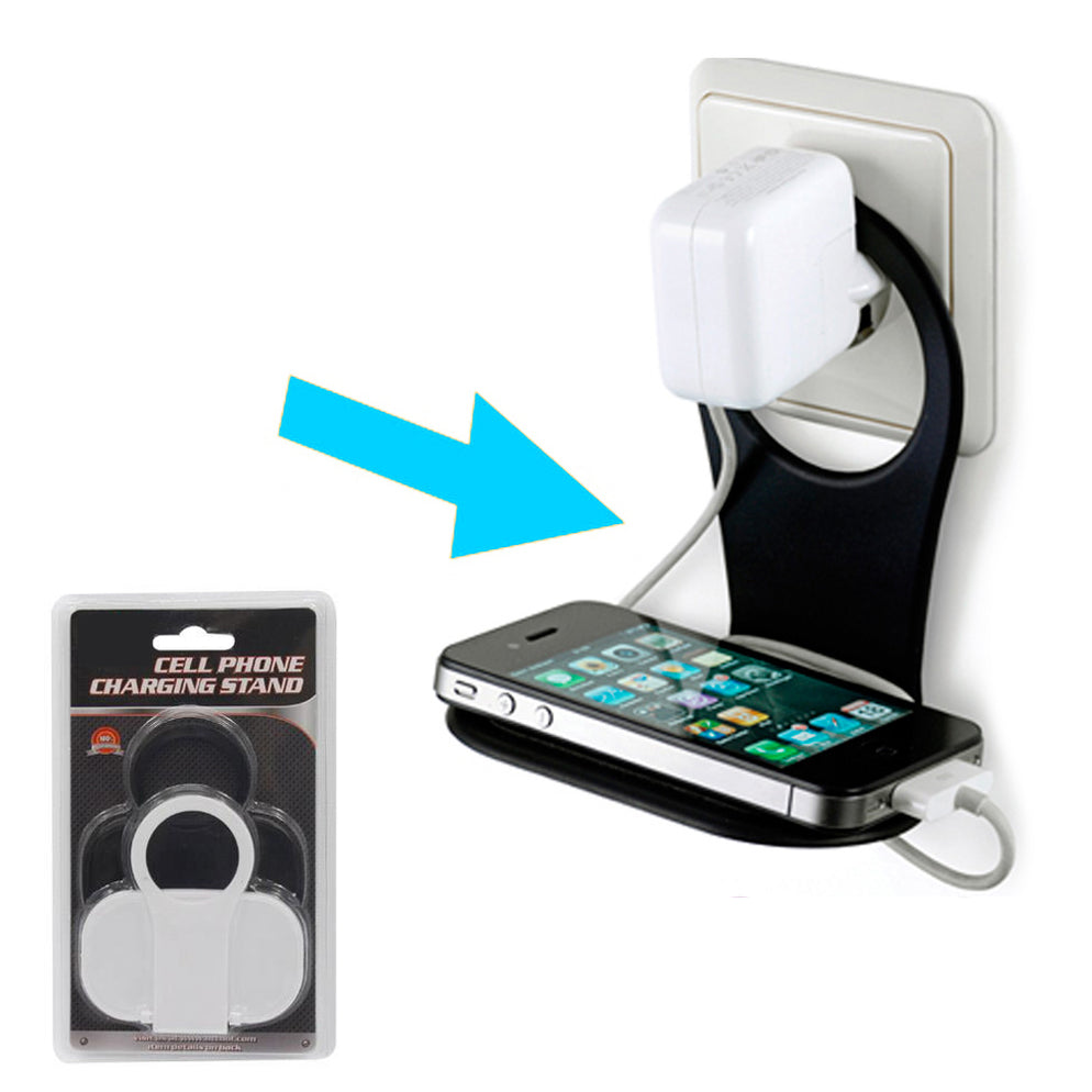 2 Pk Cell Phone Mount Wall Charging Rack Cable Holder Stand Organizer ...