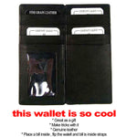 Genuine Leather Trick Wallet Bifold Card Money Holder Minimalistic Fas ...