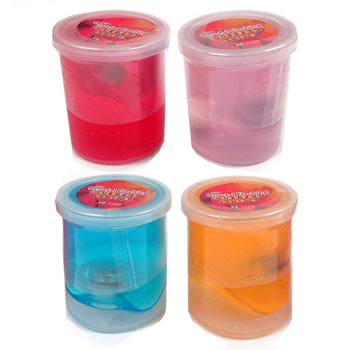 3 Pack Glitter Slime Fluffy Goo Crystal Flashing Kids Squeeze Colors D ...