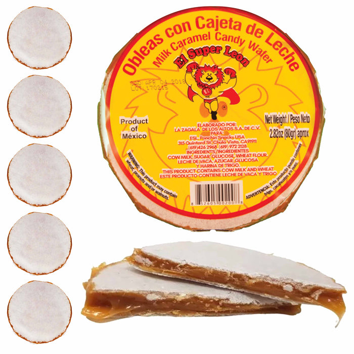 5 Pc Obleas Con Cajeta De Leche Mexican Candy Milk Caramel Wafer Caram — AllTopBargains