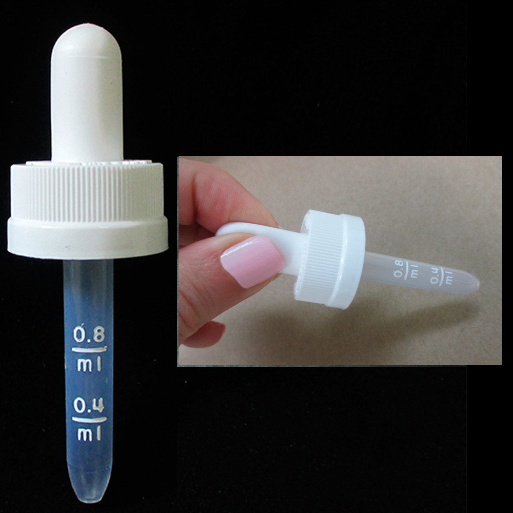 100 Plastic Pipette Eye Droppers Oil 1.2ml Graduated 20X400 Cap Lab Gr ...