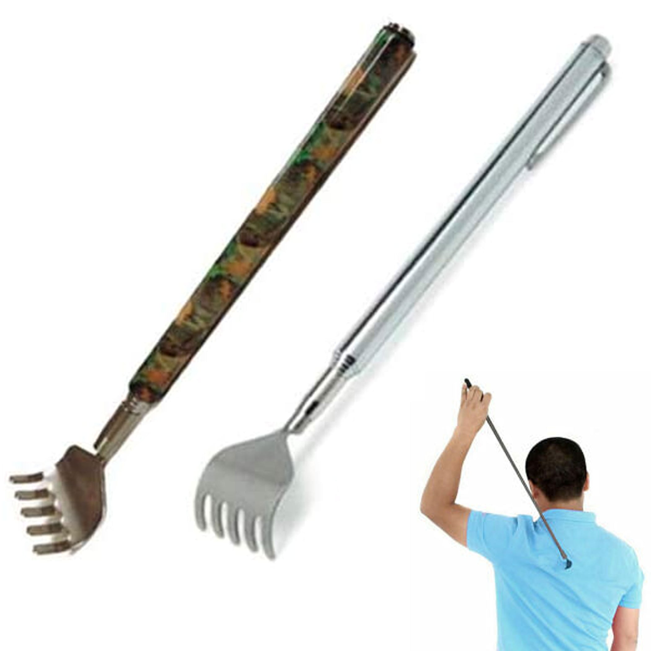 Telescoping Back Scratcher Metal Telescopic Handle Grip Extendable Bac ...