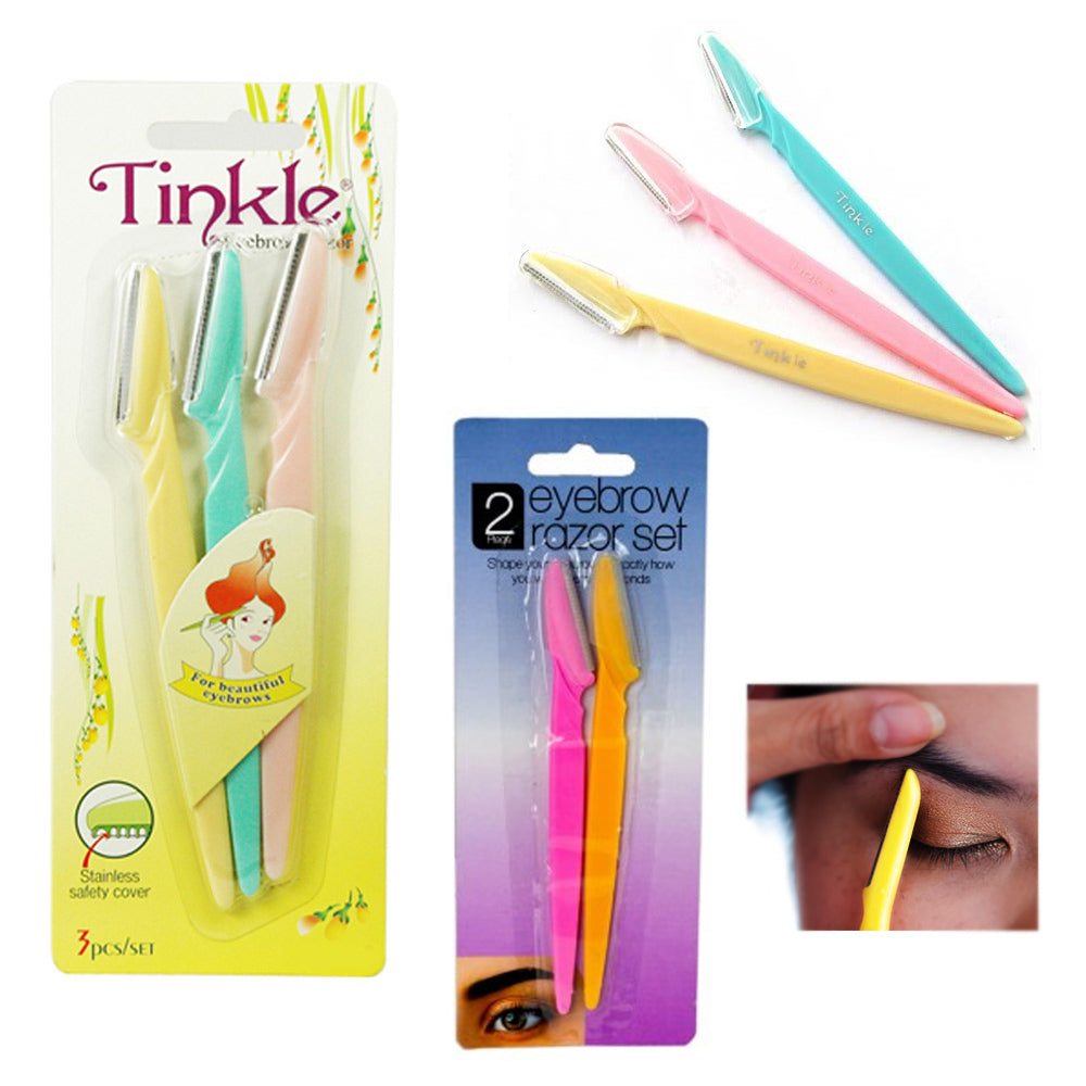 3pcs Face & Eyebrow Hair Removal Razors Trimmer Shaper Shaver Cosmetic ...