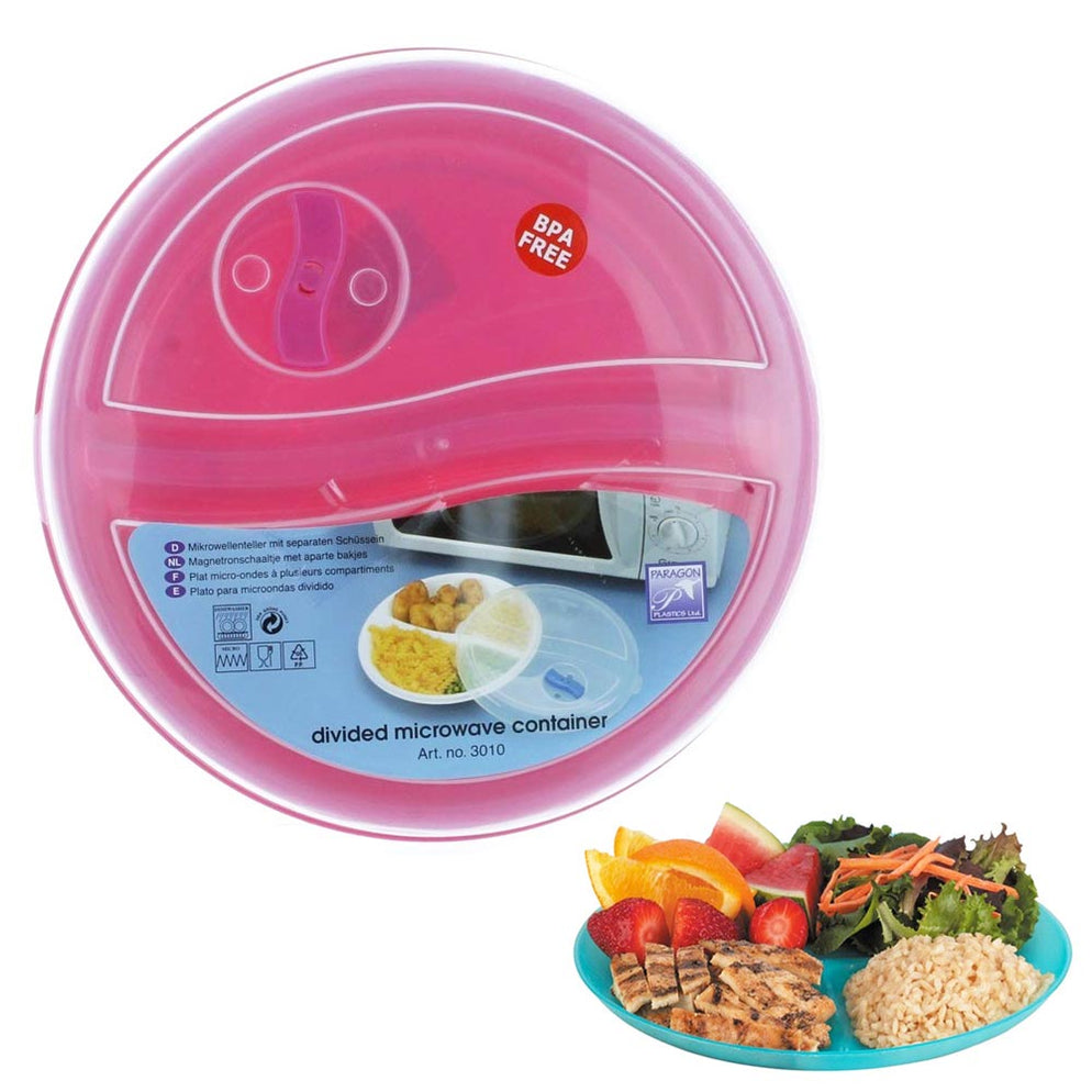1 Portion Control Lunch Plate Cook Meal BPA Free Dishwasher Microwave ...