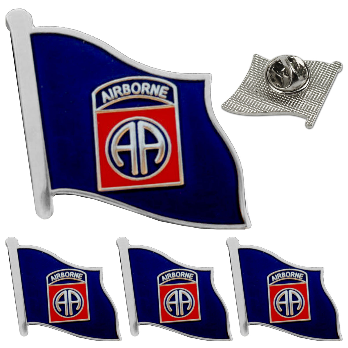 4 United States Army 82nd Airborne Rangers Airborne Lapel Pin US Milit ...