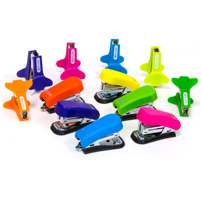 2 Sets BAZIC Fancy Stapler Refill Staples Remover Paper Office Desktop ...