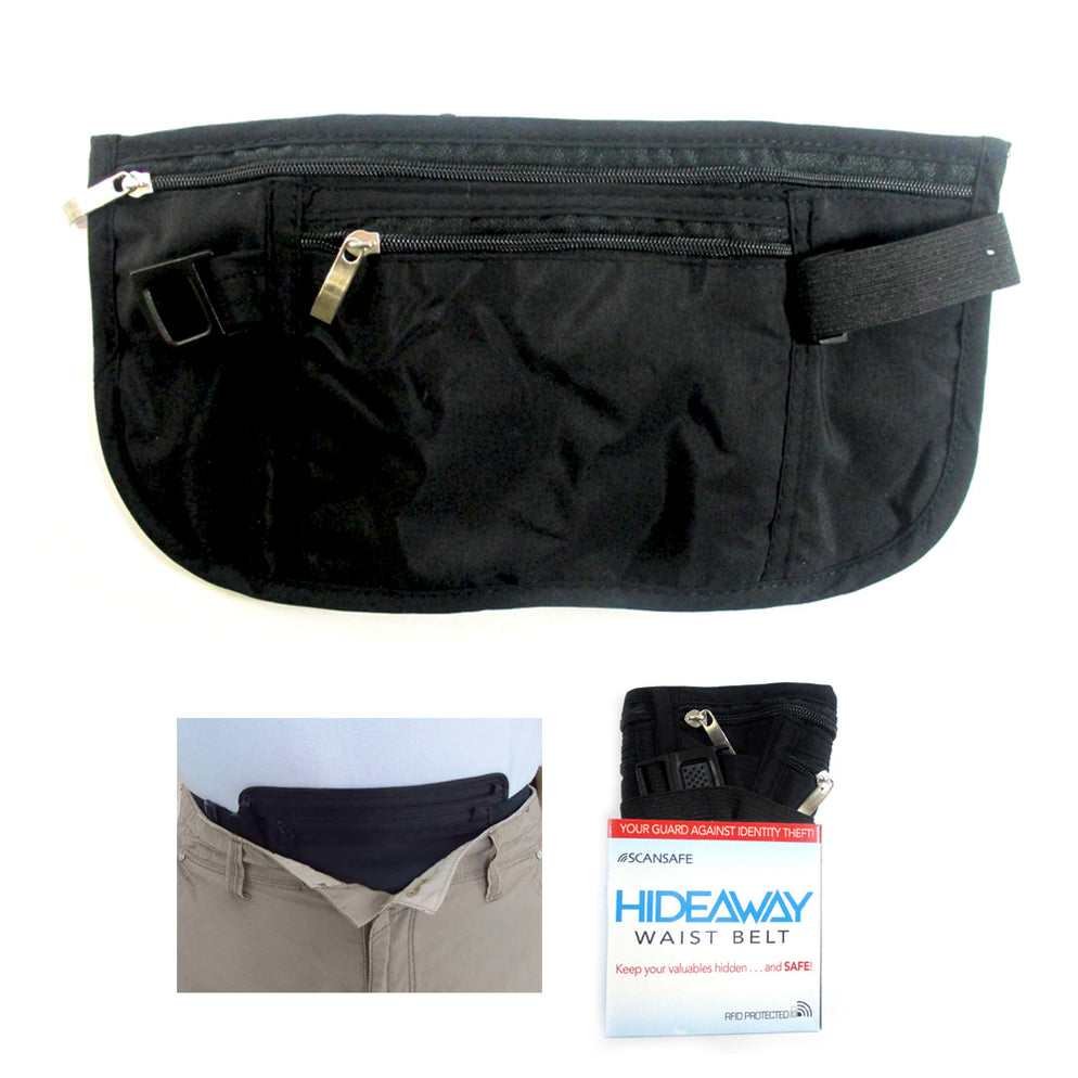 Travel Money Belt RFID Security Wallet Waist Pack Hidden Pocket Safe P ...
