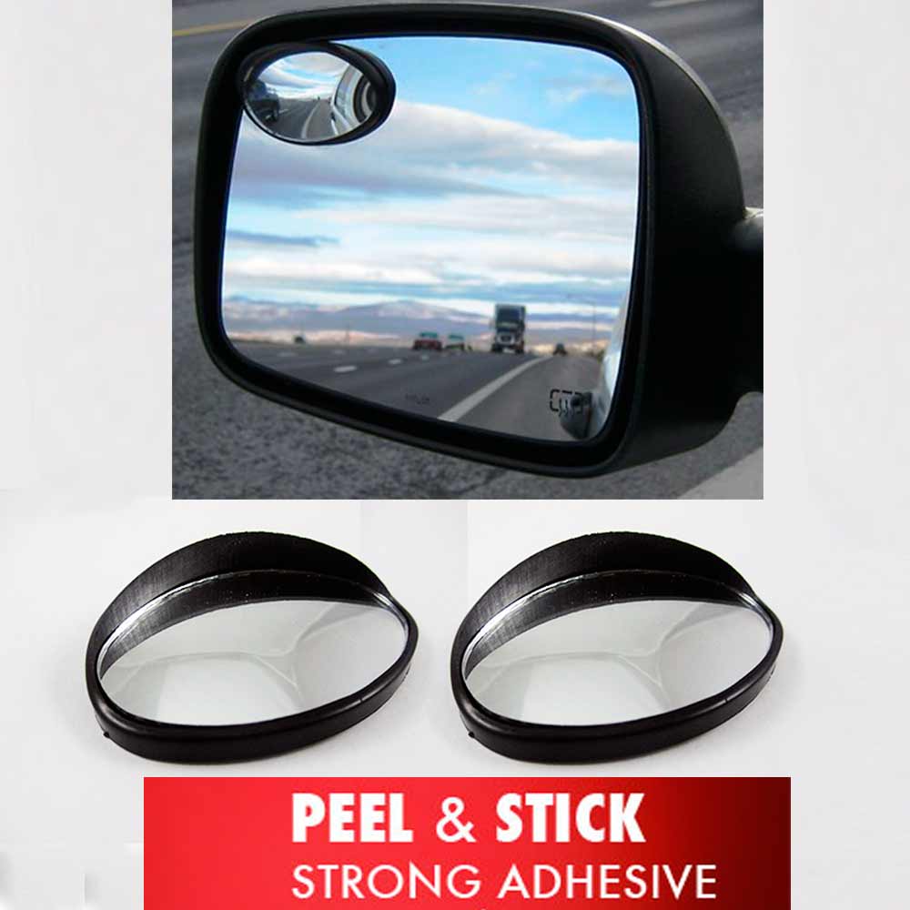 2 Universal Wide Angle Oval Rear Side View Blind Spot Mirror SUV Car P ...