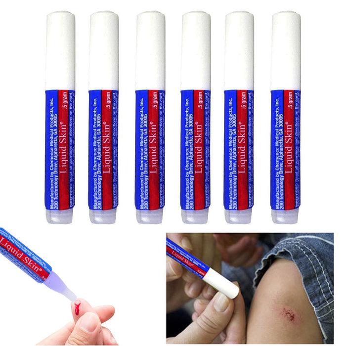 6 Pc First Aid Skin Liquid Bandage Stop Bleeding Seal Protect Cuts Wat ...