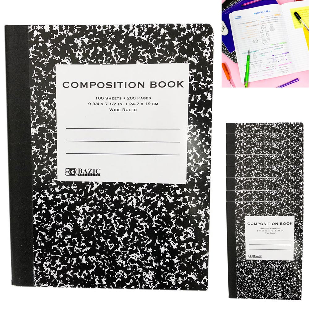 8 X BAZIC Primary Journal Notebook Composition Book Elementary School ...