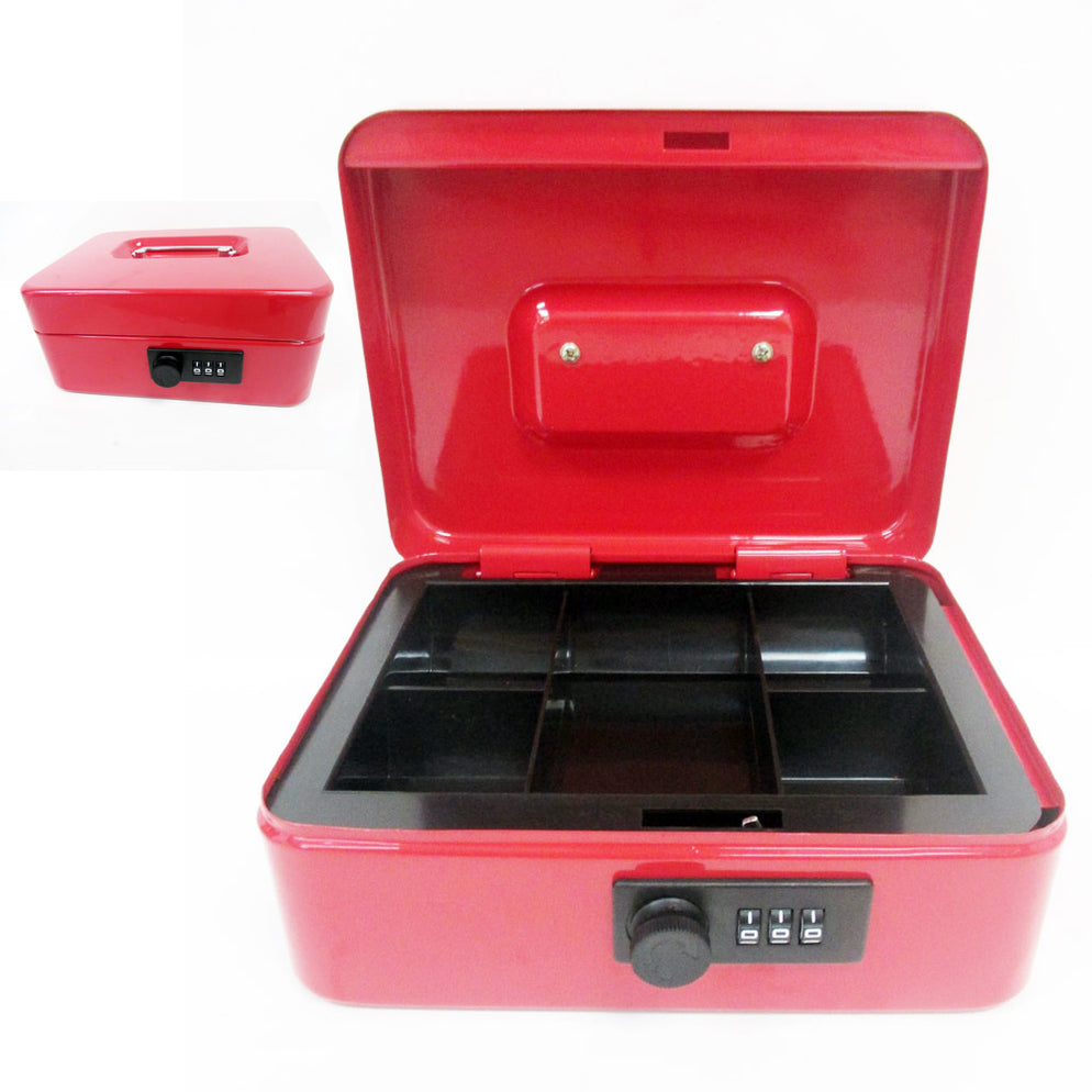 Metal Cash Box Security Safe Combination Lock Case Small Gun Jewelry M ...