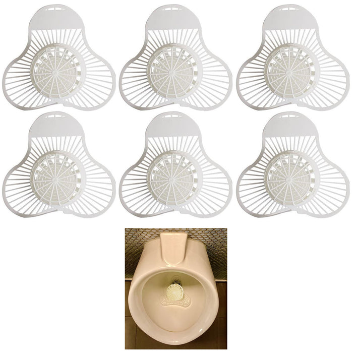 6 Pack Odor Eliminating Air Freshener Urinal Para Block Deodorizer Scr ...