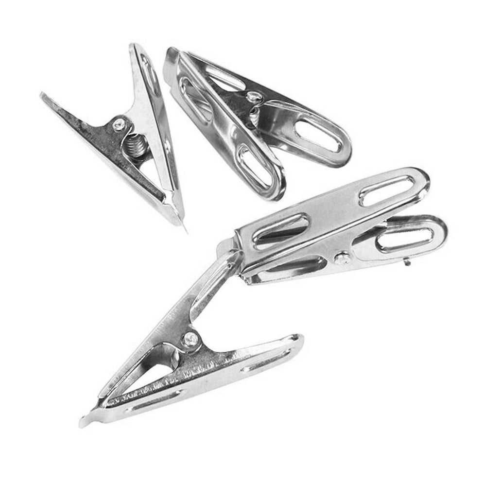 28 Pc Heavy Duty Metal Clothespins Laundry Clips Bag Clothes Pins Hang ...