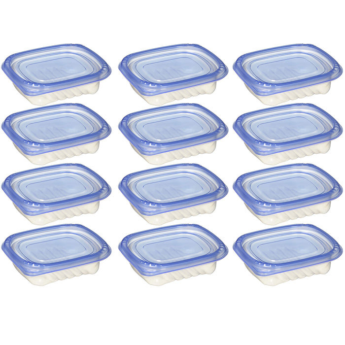 12 Pc Reusable Food Container Meal Prep Storage BPA Free Freezer Micro ...