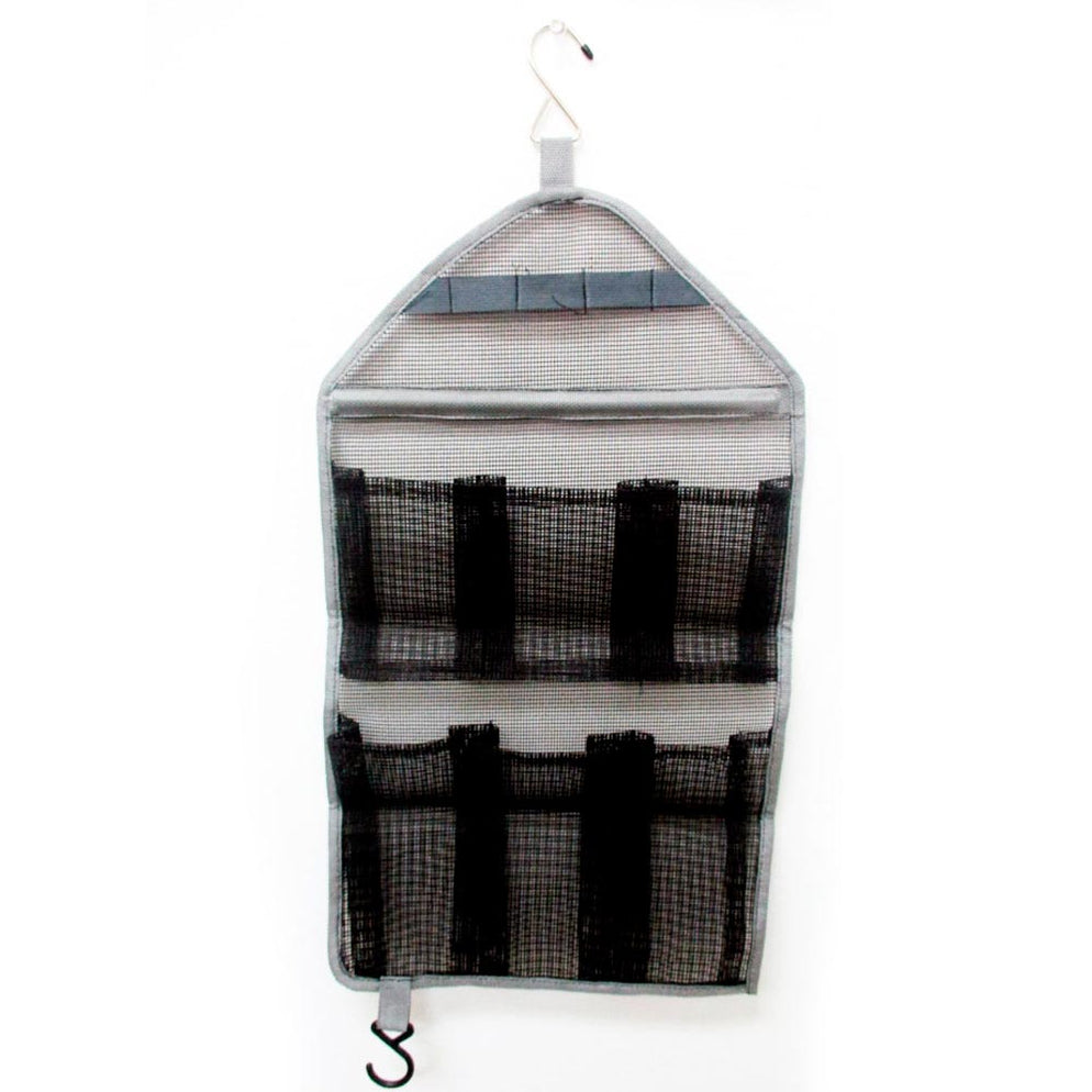 1 Hanging Mesh Organizer 6 Pockets Closet Toiletry Hook Hanger Tie Sca ...